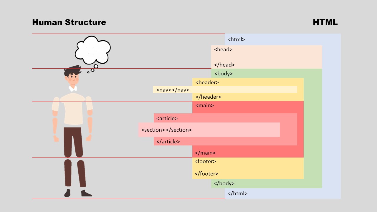 Learning Web Design Using Human Body Structure To Explain HTML